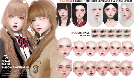 Second Life Marketplace - SOMEMORE / SaeBom mesh head - 08 retired