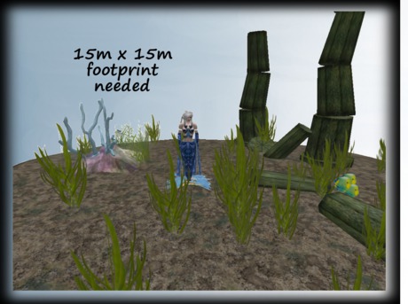 Second Life Marketplace - Underwater Ruins, rez and enjoy!