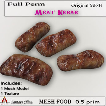 Second Life Marketplace - FC- Mesh Meat Kebab full perm