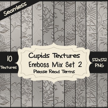 Second Life Marketplace - *Cupids Textures * 10 EMBOSS MIX SET 2