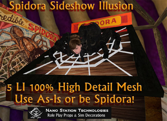 Second Life Marketplace - Spidora Sideshow Illusion Avatar Story Trap ...