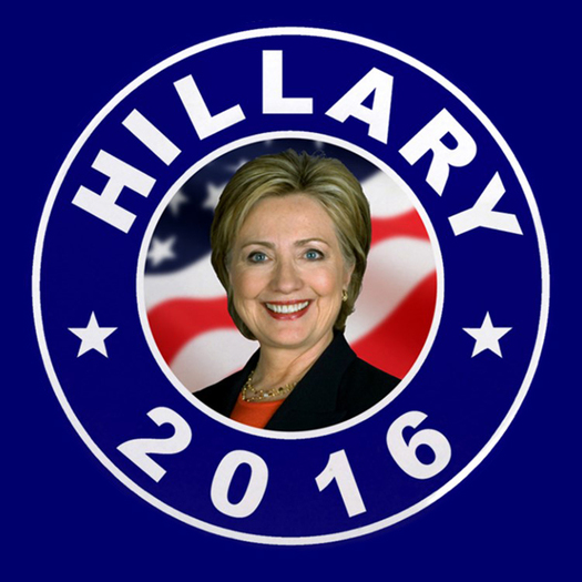 Second Life Marketplace - Badge - Hillary 2016 - Navy blue 2