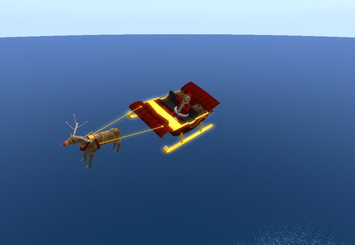 Second Life Marketplace - Santa rudolph and sleigh