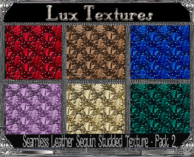 Second Life Marketplace - FT1001 - Seamless Leather Sequin Studded ...