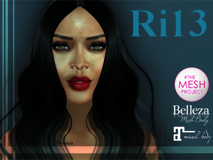 Second Life Marketplace - Ri13 Mesh Head (M, B, TMP Appliers included) NAKA