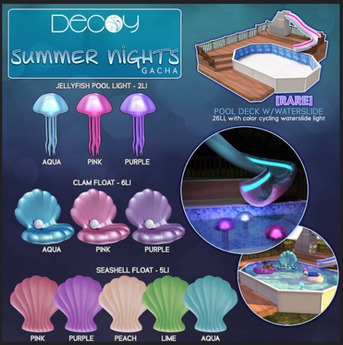 Second Life Marketplace - [Decoy] Summer Nights Gacha - Peach Seashell ...