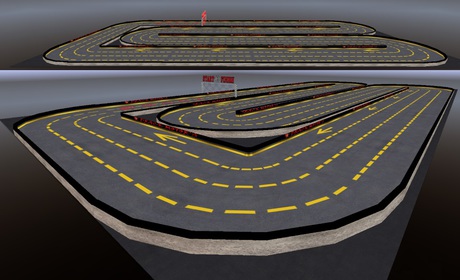 Second Life Marketplace - Drift Track 2, 1/2 SIM REZZER v1.1 (BOXED)