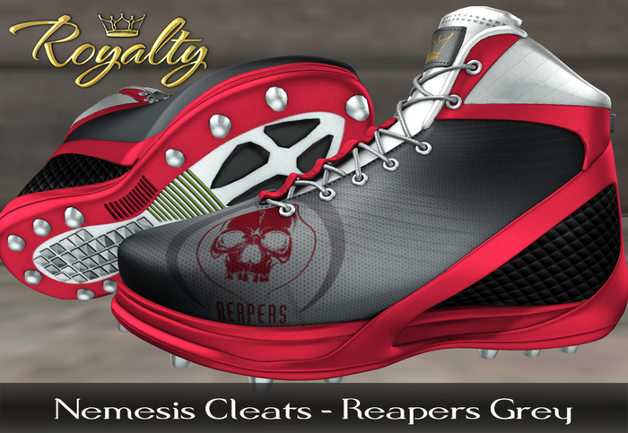 Second Life Marketplace - [Royalty] Nemesis Cleats - Reapers Grey