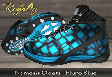 Second Life Marketplace - [Royalty] Nemesis Cleats - Fluro Blue