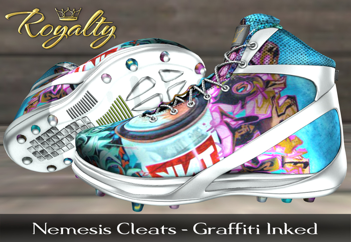 Second Life Marketplace - [Royalty] Nemesis Cleats - Graffiti Inked