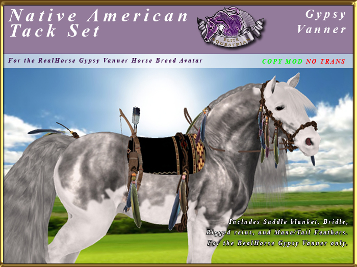 Second Life Marketplace - *E* Native American Set [BOXED] RH Gypsy Vanner
