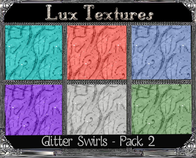 Second Life Marketplace - FT1003 - Seamless Glitter Swirls