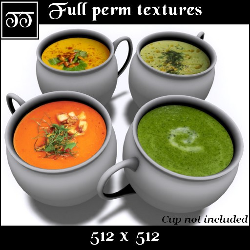 Second Life Marketplace - TT - soup - drink - png textures - 512x512 ...