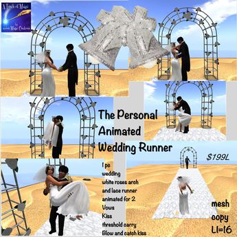 Second Life Marketplace - The Personal Animated Wedding Runner for Two ...