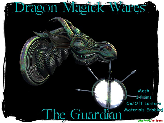 Second Life Marketplace - Dragon Magick Wares The Guardian Lantern Mesh