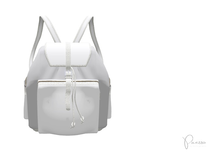 Second Life Marketplace - White Backpack