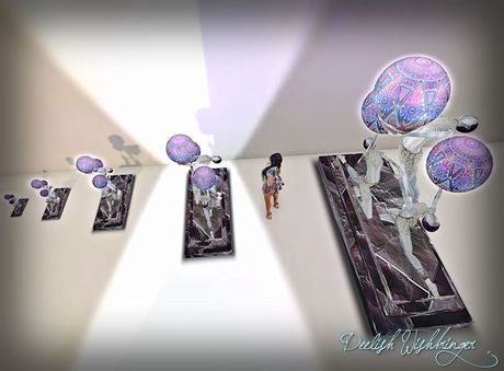 Second Life Marketplace - {DD} Three Muses Art Deco Lamps 5 sizes