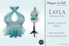 Second Life Marketplace - *V&G* Layla - Mesh Ruffle Tops - Aqua