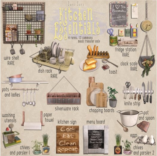 Second Life Marketplace - Sari-Sari - Kitchen Essentials - Kitchen Sign