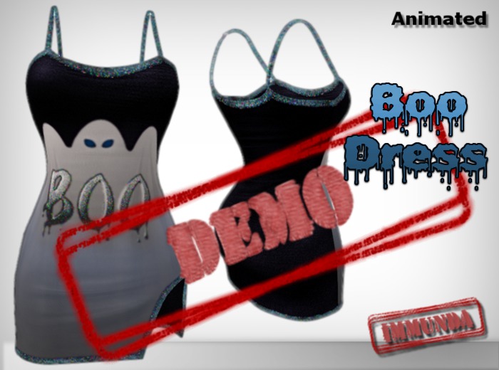 Second Life Marketplace - DEMO immunda Boo Ghost Dress (iii)