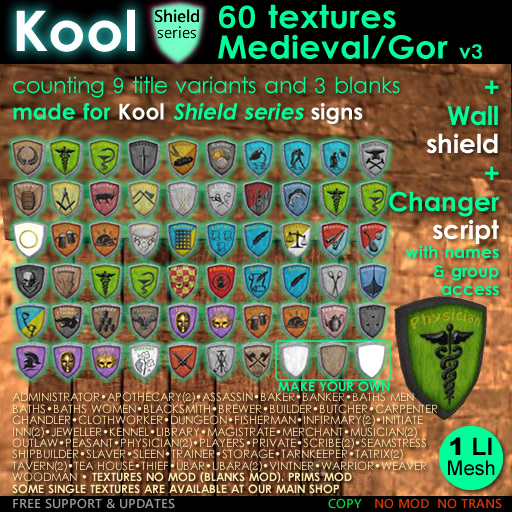 Second Life Marketplace - Kool Medieval Gor textures