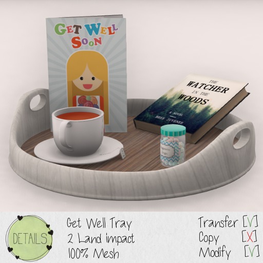 Second Life Marketplace - Details - Get Well Tray