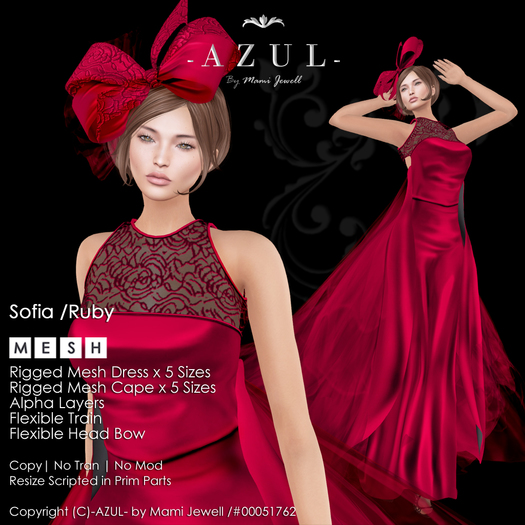 Second Life Marketplace - -AZUL- Sofia /Ruby
