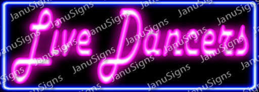 Second Life Marketplace - Neon Sign classic "Live Dancers" flashing 4 ...