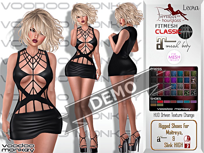 Second Life Marketplace - [VM] Leora DEMO - Mesh Dress Outfit