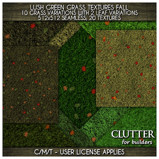Second Life Marketplace - Clutter for Builders - Lush Green Grass ...