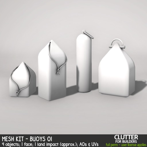 Second Life Marketplace - Clutter - Mesh Kit - Buoys 01