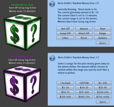 Second Life Marketplace - Copyable Random Money Giver - With Group ...