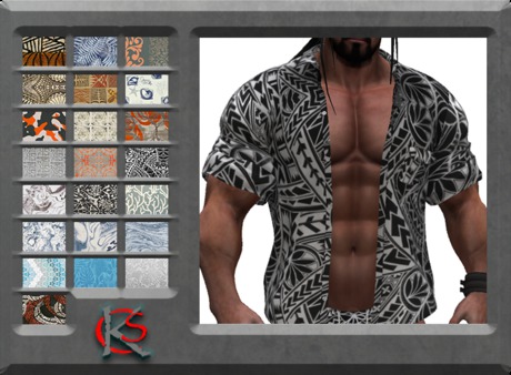 Second Life Marketplace - :::CKS::: Hawaiian Shirt + Hud