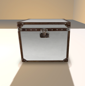 Second Life Marketplace - Retro Silver Travellers Trunk