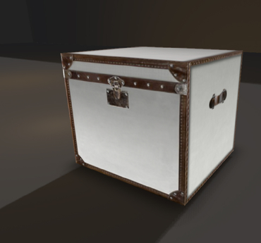 Second Life Marketplace - Retro Silver Travellers Trunk