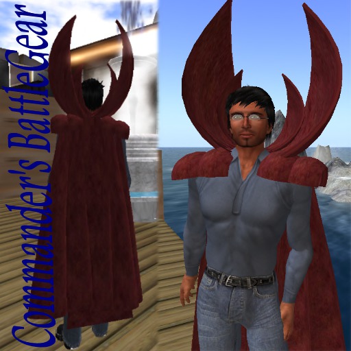 Second Life Marketplace - Commander's Battle Gear Cape & Shoulders