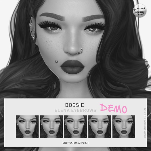 Second Life Marketplace - Bossie. elena eyebrows [catwa][DEMO]