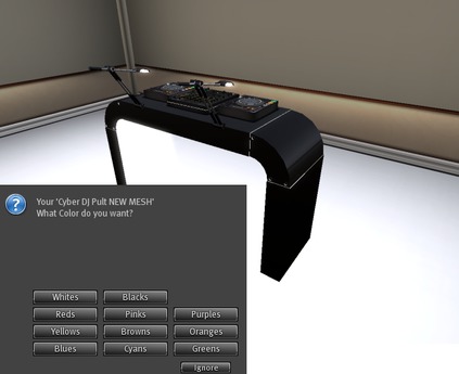 Second Life Marketplace - J&J DESIGN Cyber DJ Pult NEW MESH