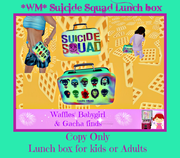 Second Life Marketplace - *WM* Suicide Squad Lunch box