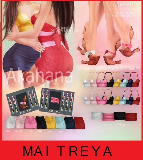Second Life Marketplace - _CandyDoll_Akahana Collection Top Maitreya Aqua