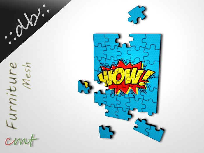 Second Life Marketplace - ::db:: Wall Art Comic Wall Decor WOW!