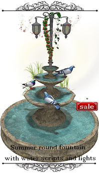 Second Life Marketplace - Summer round fountain with water scripts and ...