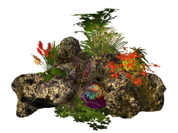 Second Life Marketplace - MSD - Ocean Rock Garden - Ria (14 LI) C/M
