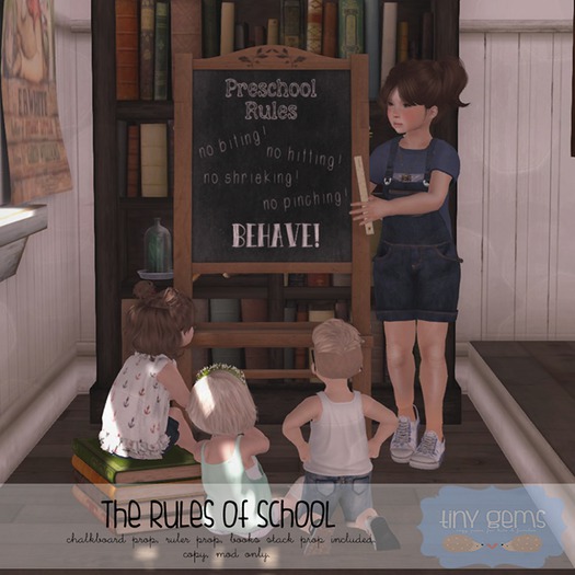 Second Life Marketplace - {tg.} - The Rules of School. (boxed)