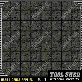 Second Life Marketplace - Tool Shed - Mossy Stone Tiles
