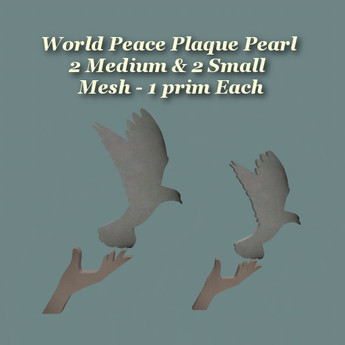 Second Life Marketplace - World Peace Wall Plaque Pearl MS