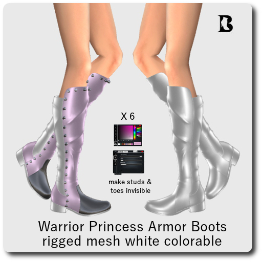 Second Life Marketplace - Blackburns Warrior Princess Armor Riding ...