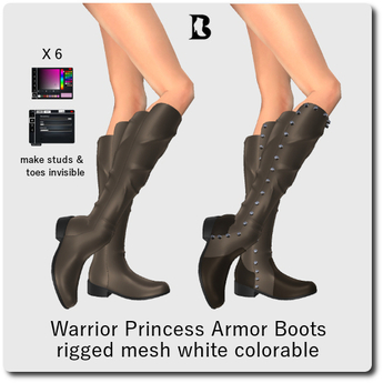 Second Life Marketplace - Blackburns Warrior Princess Armor Riding ...