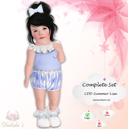 Second Life Marketplace - CDD-Summer Lisa Blue- BABY BOXED
