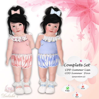 Second Life Marketplace - CDD-Summer Lisa Blue - TODDLER BOXED